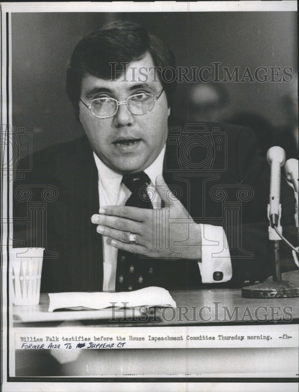 1975 Supreme Court Aide William Falk before House Impeachment ...