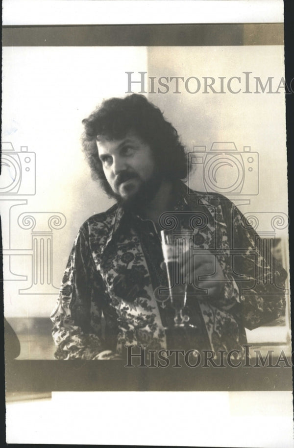 1972 David Radtke Sarasota Florida Artist Head Shot Art - Historic Images