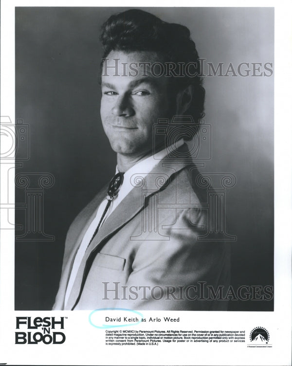1991 David Keith Actor FLESH N BLOOD - Historic Images