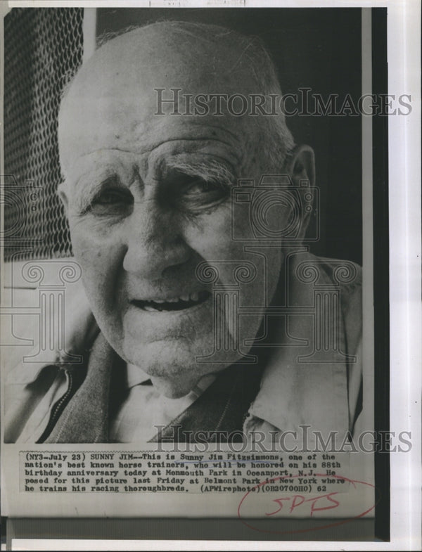 1962 Sunny Jim Fitzsimmons Horse trainer honored on birthday - Historic ...