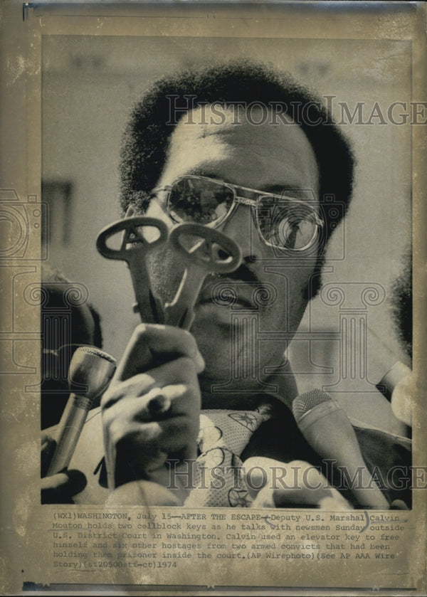 1974 Deputy U.S. Marshall Calvin Mouton - RSJ11145 - Historic Images