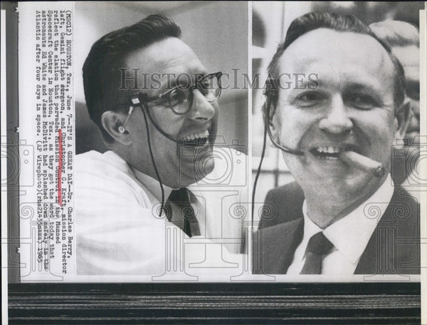 1965 Dr. Charles Berry Gemini Flight Surgeon Chris Kraft Director ...
