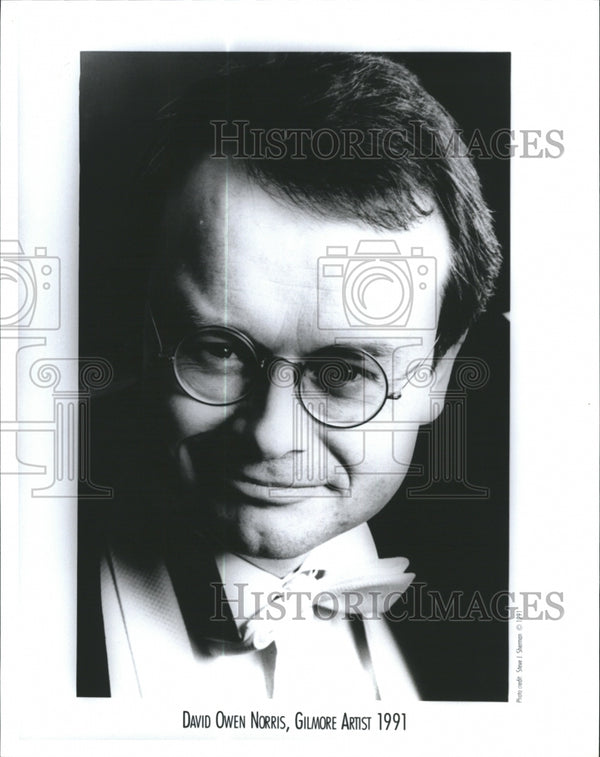1991 Press Photo British Pianist David Owen Norris named first Gilmore ...