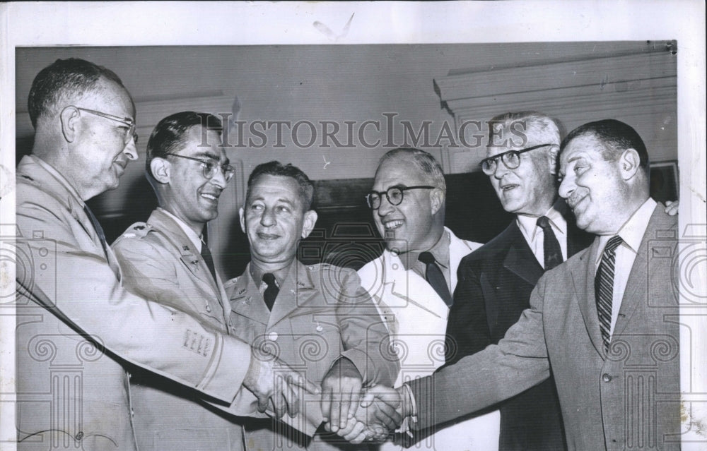 1956 Press Photo Lt. Col. Arthur Cohen Of Walter Reed Hospital Promote ...