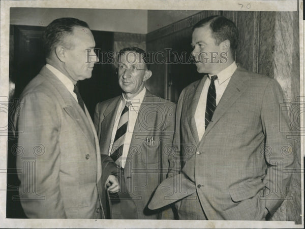 1953 Press Photo Robert Morris & Senator William Jenner (R) Indiana ...