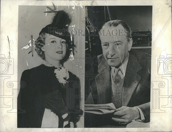 1947 Press Photo Sir Archibald Clark Kerr and wife Lady Maria ...