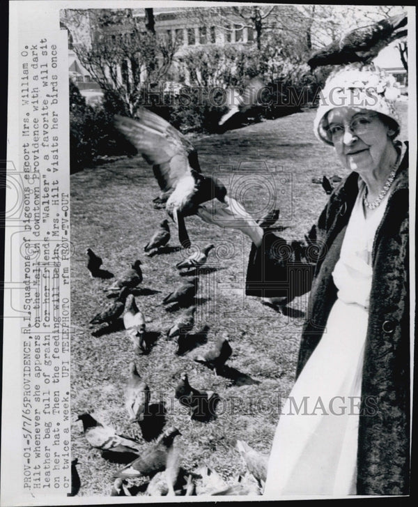1965 Mrs. William O. Hilt at the Mall in downtown Providence - Historic ...