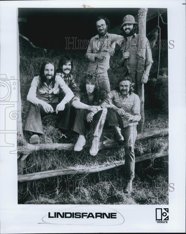 1974 Press Photo Lindasfarne of Elektra Records - Historic Images