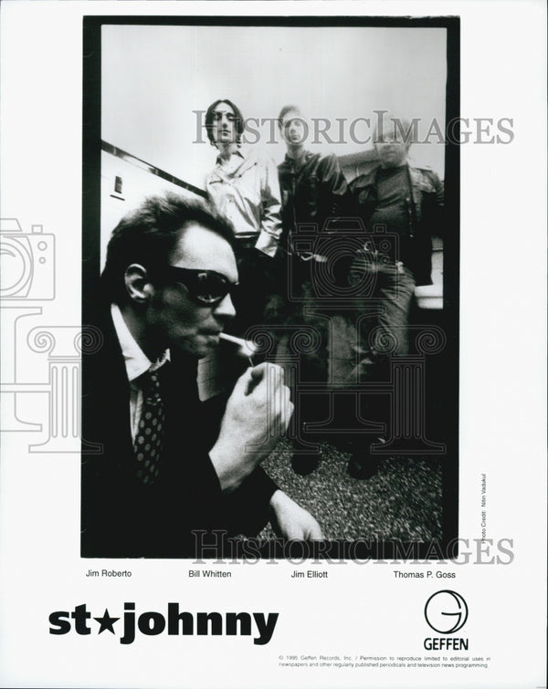 1995 Press Photo Rock Band St. Johnny Jim Roberto Bill Whitten Jim Ell ...