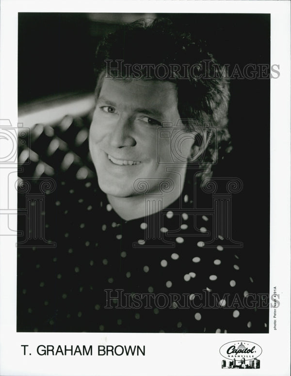 1991 Press Photo T Graham Brown/Country Singer/Capital Nashville ...