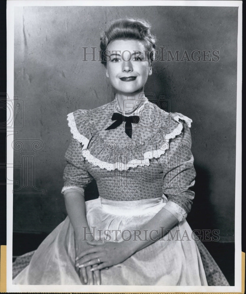 1957 Press Photo Actress Nan Leslie in The Californians - Historic Images