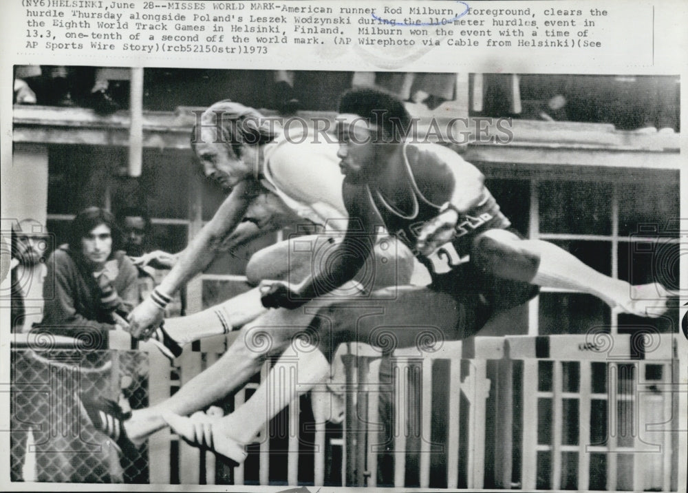 1973 Press Photo Rod Milburn - Historic Images