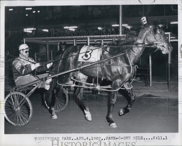 1962 Press Photo George Sziklai, Harness Racer With Horse - Historic Images