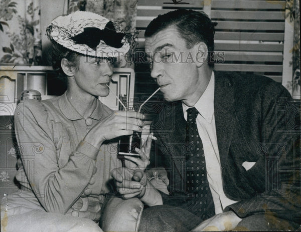 1950 Press Photo Cameraman Thomas Fortune Ryan & Wife Amelia Orr Ronin ...