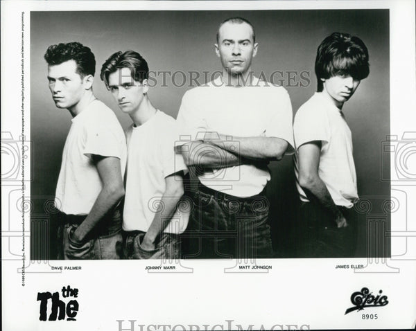 1989 Press Photo "The The" Members, Palmer, Marr, Johnson, and Eller ...