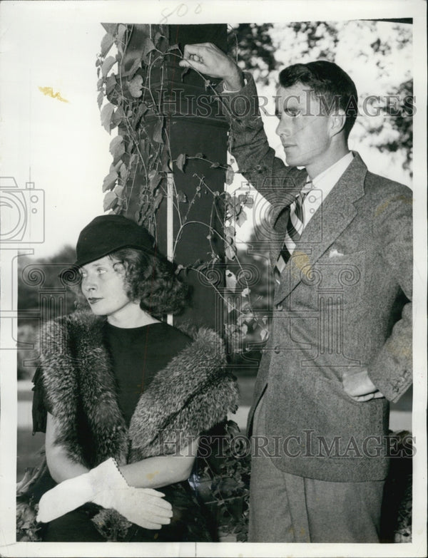 1937 Press Photo Mrs Elizabeth Browning Donner Roosevelt President's E ...