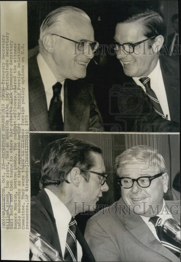 1975 William Simon Earl Butz Rogers Morton Senate Foreign Relations ...