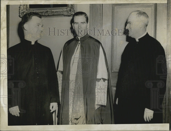 Father Randall Coyne Monsignor F. Sheen Monsignor F. Burke 1947 Vintage ...