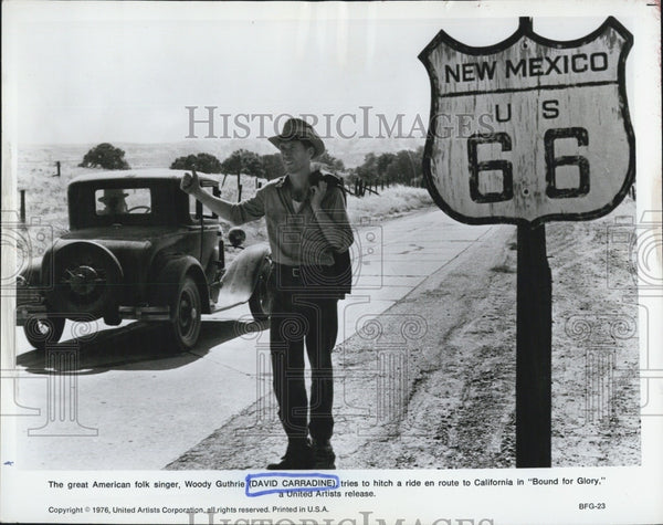 David Carradine American actor star as Woody Guthrie. 1977 Vintage ...