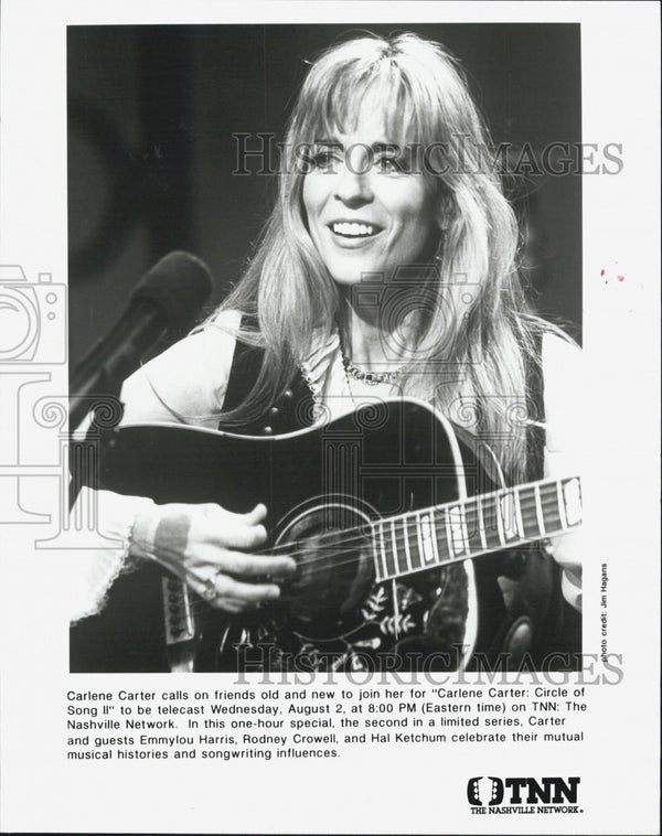 Country Singer Carlene Carter On Circle Of Song II 1995 Vintage Press ...