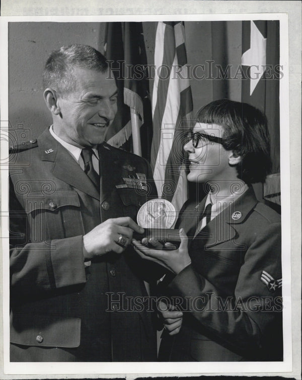 Airman First Class Mary Adams 1957 Vintage Press Photo Print - Historic ...