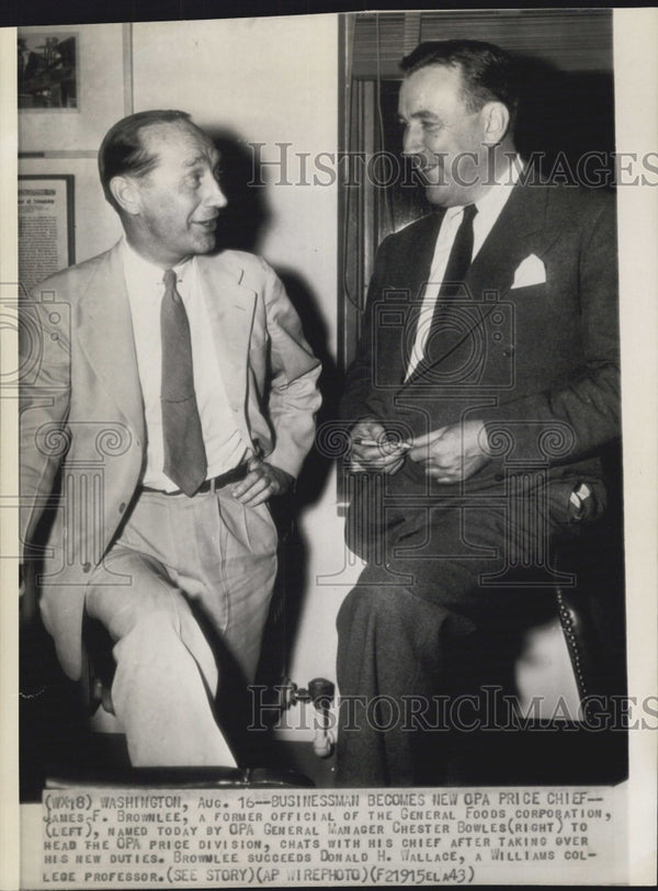 James Brownlee & Chester Bowles Brownlee is New GOA Gen Manager 1943 ...