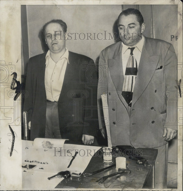 William Bruley & Stephen Bayer gem robbery 1948 Vintage Press Photo ...
