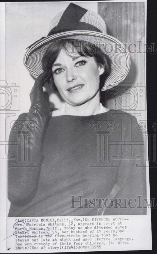Wife Of Actor Stuart Whitman Seeks Divorce 1965 Vintage Press Photo ...
