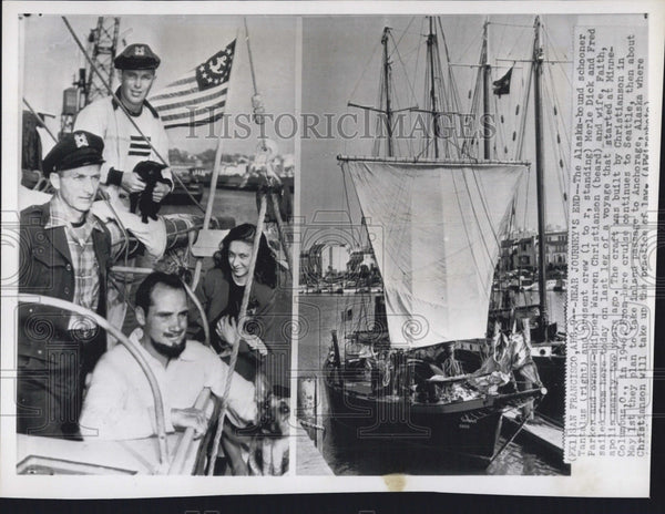 Merle Dick Fred Parker Warren Christianson wife Faith 1951 Vintage ...