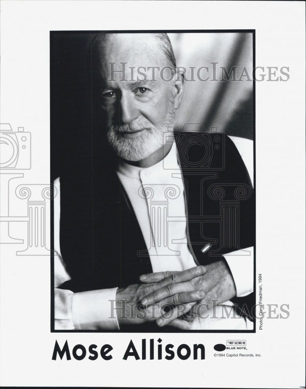 Singer Mose Allison 1994 Vintage Press Photo Print - Historic Images