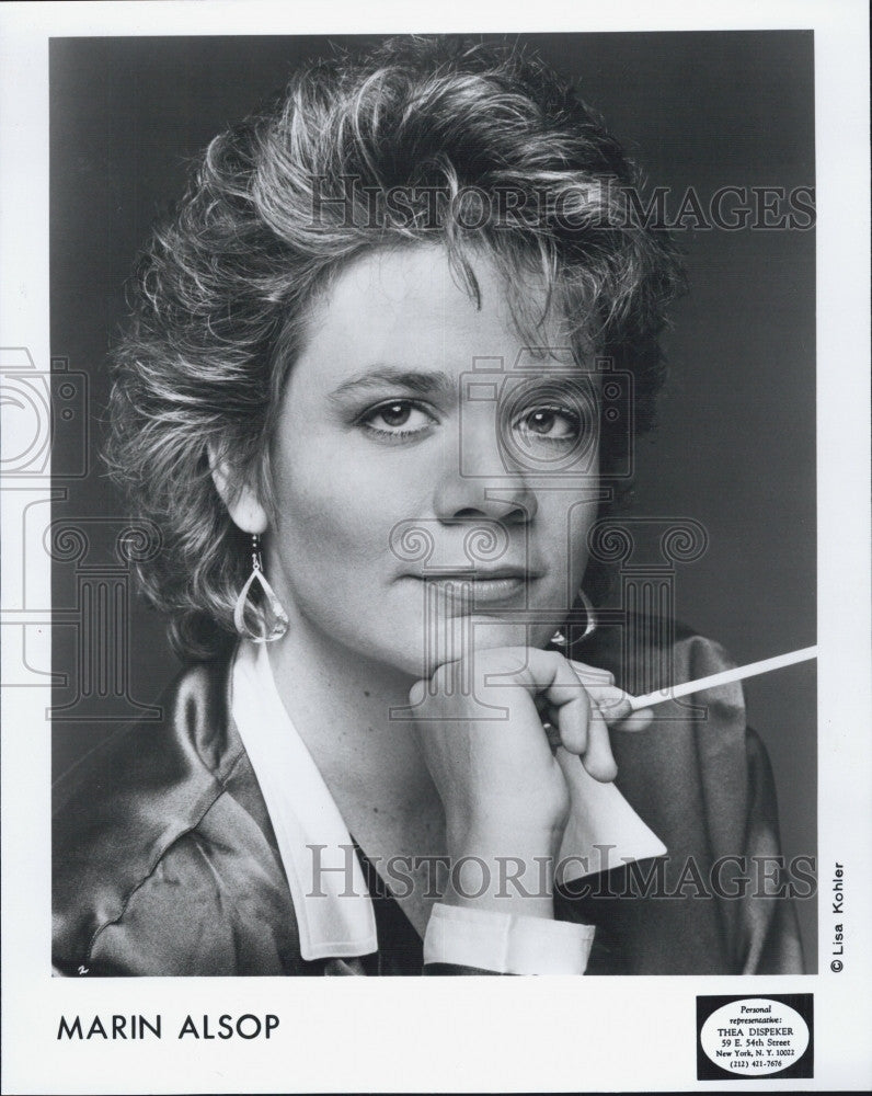 Violinist And Conductor Marin Alsop 1991 Vintage Press Photo Print ...