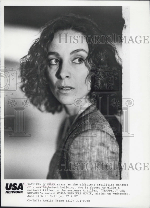 Actress Kathleen Quinlan TV film Trapped 1989 Vintage Press Photo Print ...