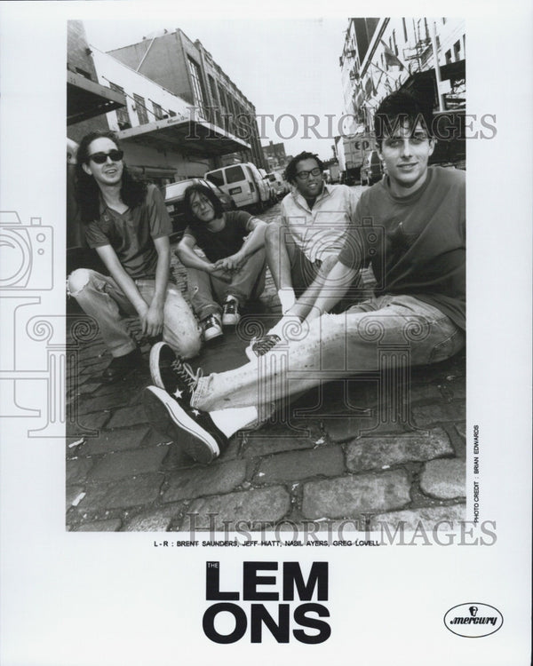 Rock Band The Lemons Brent Saunders Jeff Hiatt Nabil Ayers Vintage Photo Print - Historic Images