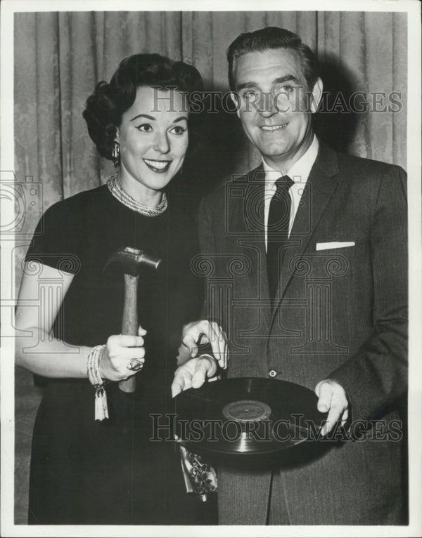 Bess Myerson TV host on "TheBig Payoff" Bob Paige Emcee 1958 Vintage ...