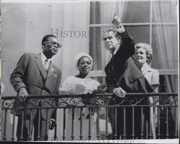 President Nixon and Wife With Lt Gen Mobutu And Wife of Congo 1960 ...