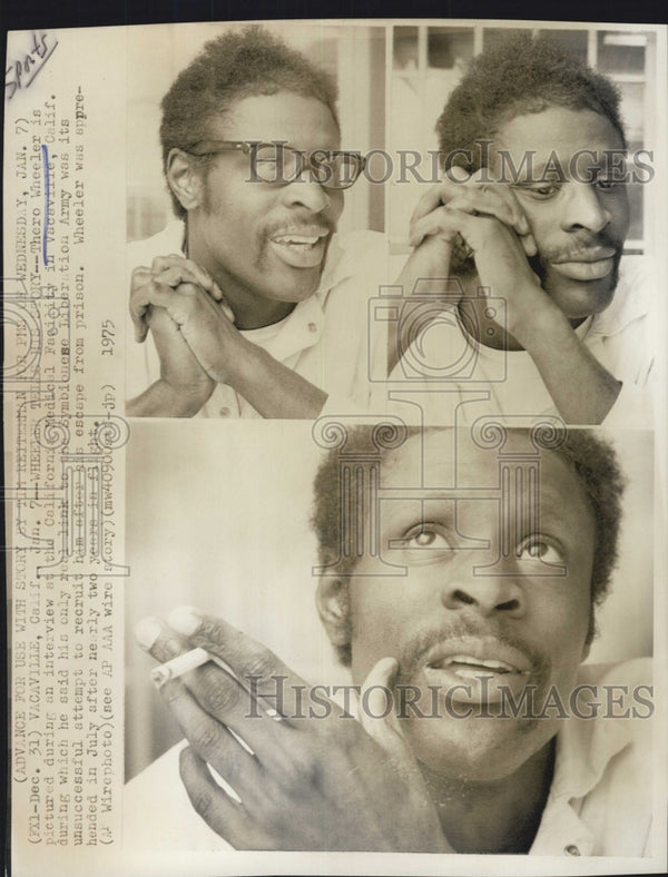 Thero Wheeler during an interview at California Medical 1975 Vintage ...