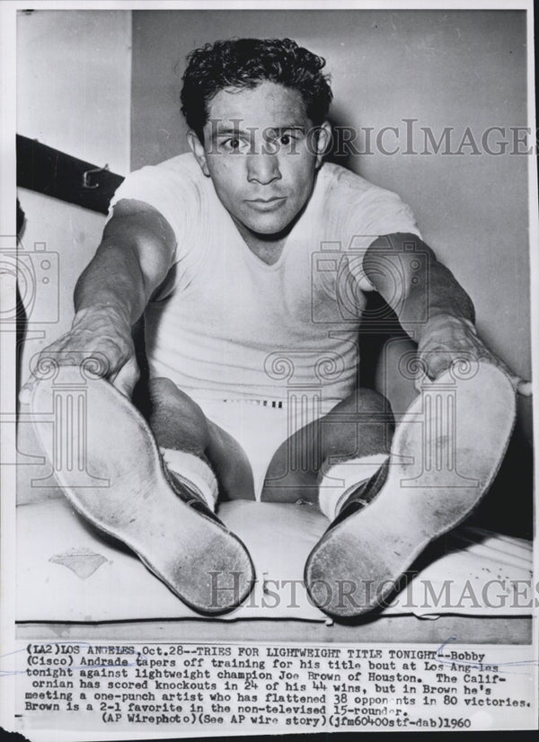 Bobby "Cisco" Andrade 1960 Vintage Press Photo Print - Historic Images