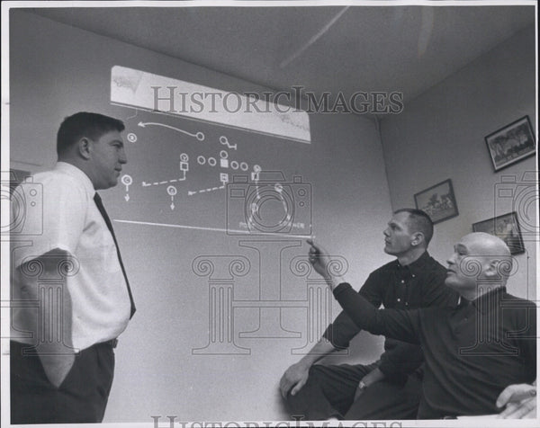 G DicksonRay Malavasi & Tom Janik of Broncos 1965 Vintage Press Photo ...