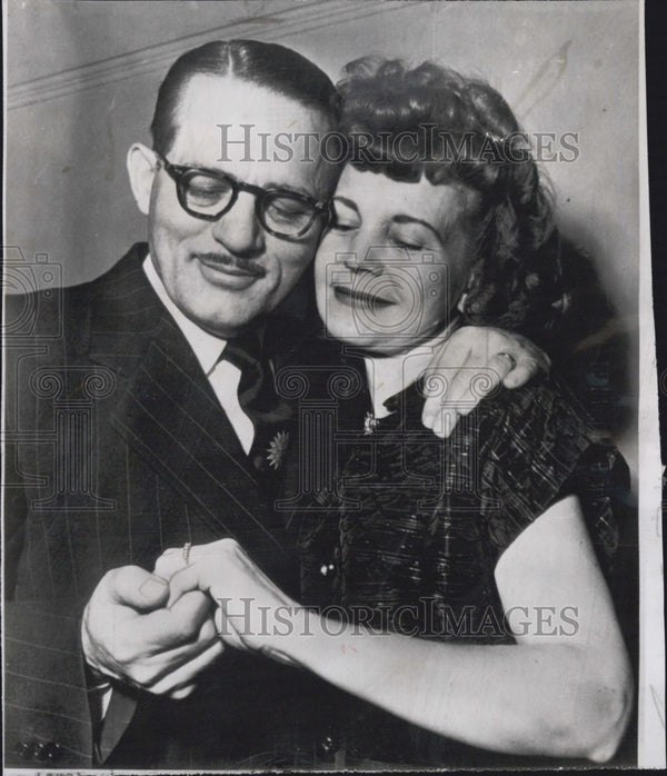 Convict-composer Frank M. Granstaff and bride Mildred McConkey 1951 ...