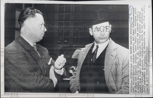 Jean Nicot French Military General Roger Moris Secretary State 1960 ...