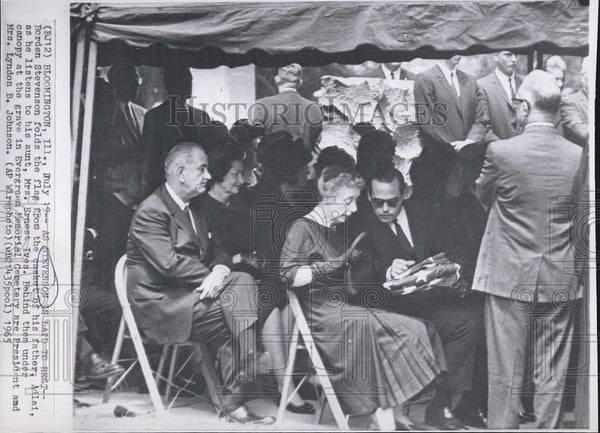 Family Of Adlai Stevenson Attend His Funeral 1965 Vintage Press Photo ...