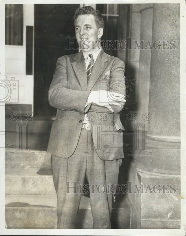 Robert Wing at Salem Court 1938 Vintage Press Photo Print - Historic Images