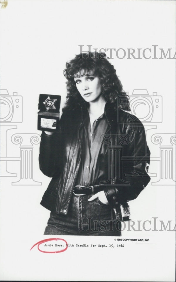 Actress Jamie Rose 1985 Vintage Press Photo Print - Historic Images