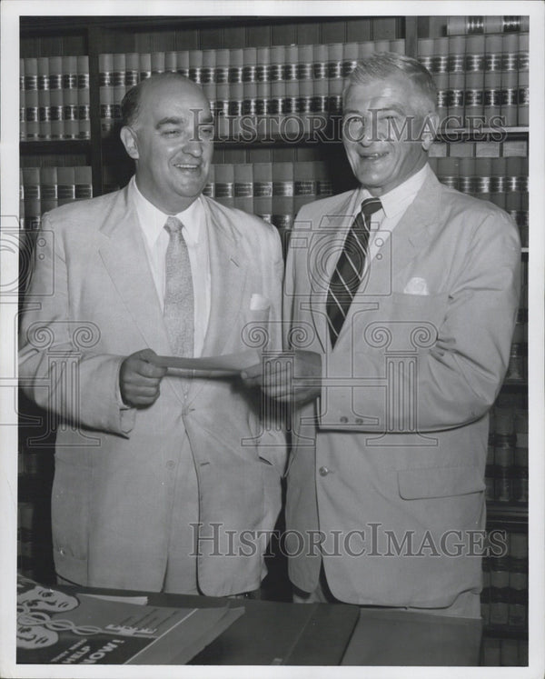 Atty Gen George Fingold & Dr Lendon Snedeker 1956 Vintage Press Photo ...