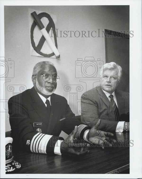 Surgeon General Davis Satcher and Senator Edward Kennedy 1998 Vintage ...