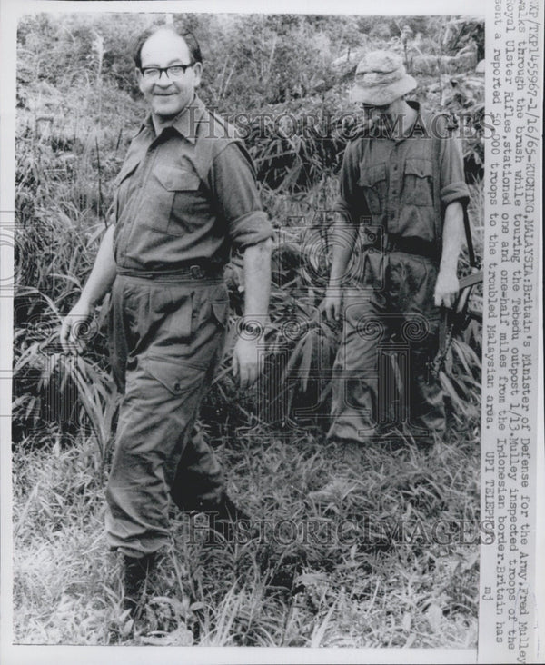 Britain's Minister of Defense Fred Mulley 1965 Vintage Press Photo ...