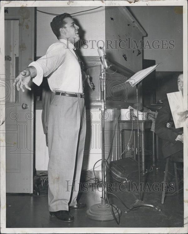 Singer Julius La Rosa 1953 Vintage Press Photo Print - Historic Images