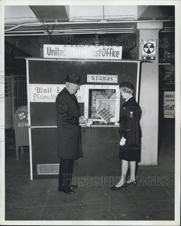 Postmaster Ephraim Martin & C P Officer Marie Coen US Coast Grd 1968 ...