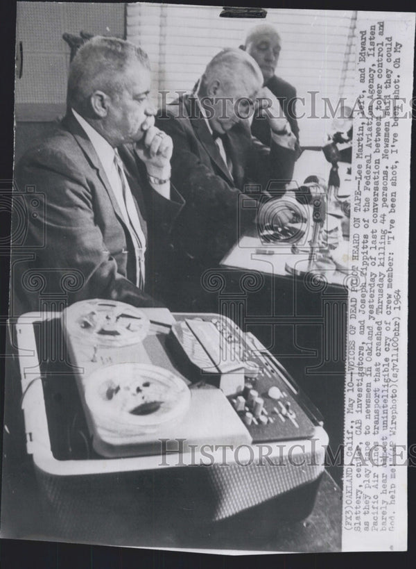 Lee Martin Edward Slattery Joseph Trippitts Federal Aviation 1964 ...