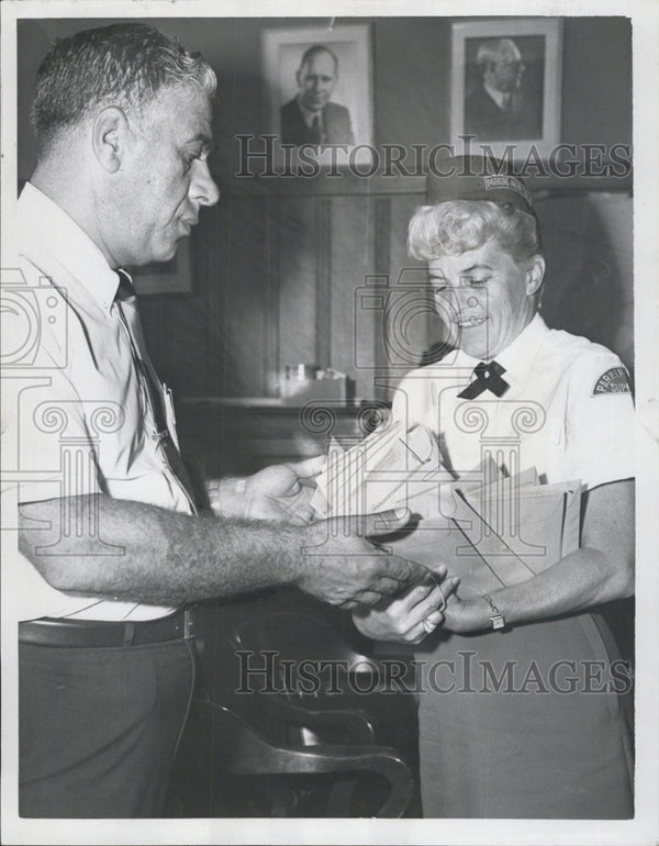 James Marshall & meter maid Mary Martin 1968 Vintage Press Photo Print ...